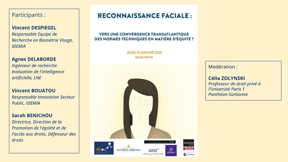 Reconnaissance faciale : vers une convergence transatlantique des ...